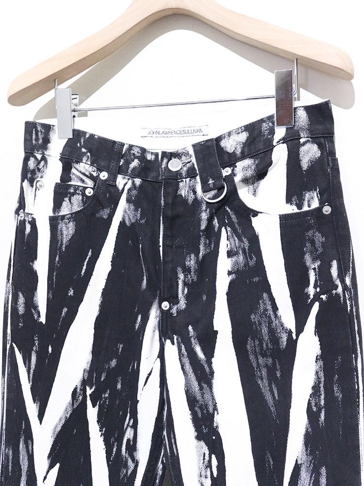 JOHNLAWRENCESULLIVAN WRINKLE PRINT DENIM PANTS - Unlimited JOHNLAWRENCESULLIVAN WRINKLE PRINT DENIM PANTS - Unlimited