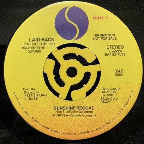 Laid Back / Sunshine Reggae (7 Inch) - Vinyl Cycle Records