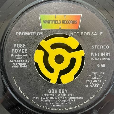 Rose Royce / Ooh Boy (7 Inch) - Vinyl Cycle Records