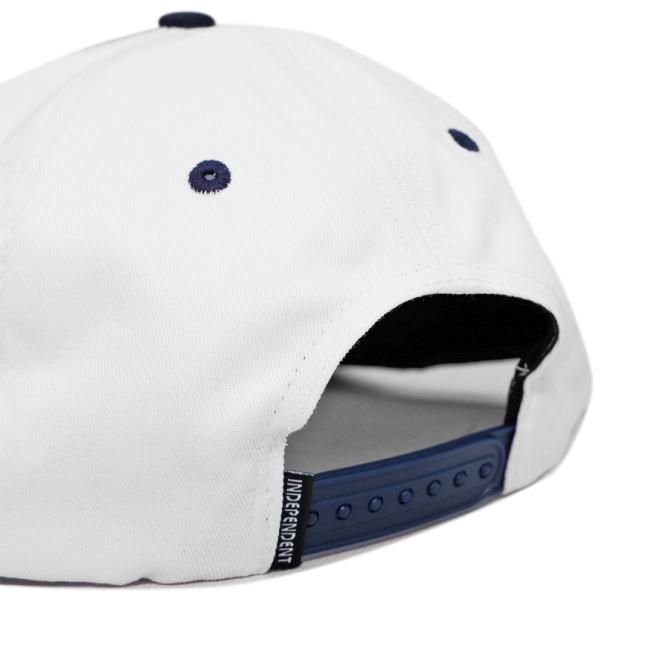 INDEPENDENT BASEPLATE SNAPBACK CAP / WHITE/NAVY (インデペン INDEPENDENT BASEPLATE SNAPBACK CAP / WHITE/NAVY (インデペン