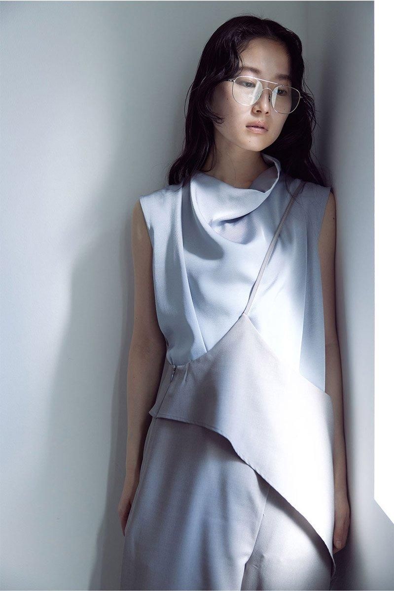 WRAP SHOULDER PANTS /GRY B386 - MEER.