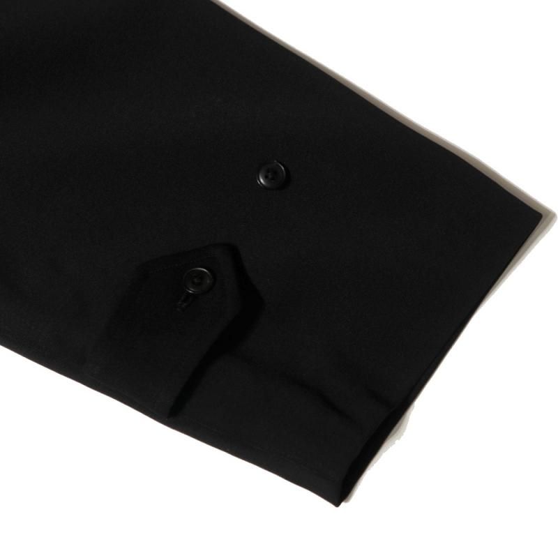 ウールギャバ バルカラーコート (A03-04015 Black) COMOLI ウールギャバ バルカラーコート (A03-04015 Black) COMOLI