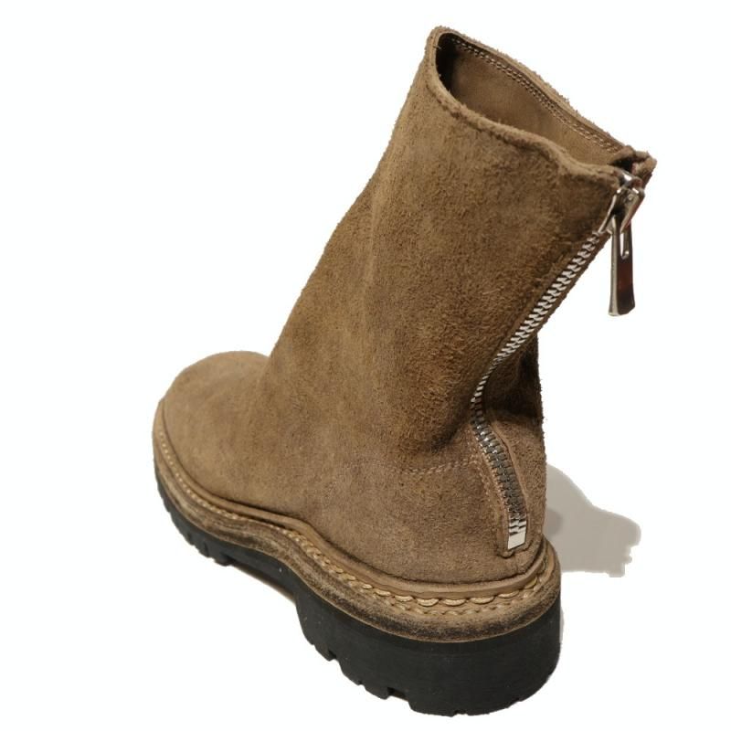 GUIDI BACK ZIP BOOTS (COMOLI 別注カラー) (B01-07005 Beige GUIDI BACK ZIP BOOTS (COMOLI 別注カラー) (B01-07005 Beige