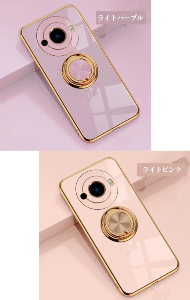 Leitz Phone 3 ケース カバー 一体型リング付き メッキ TPU 紐 Leitz Phone 3 ケース カバー 一体型リング付き メッキ TPU 紐
